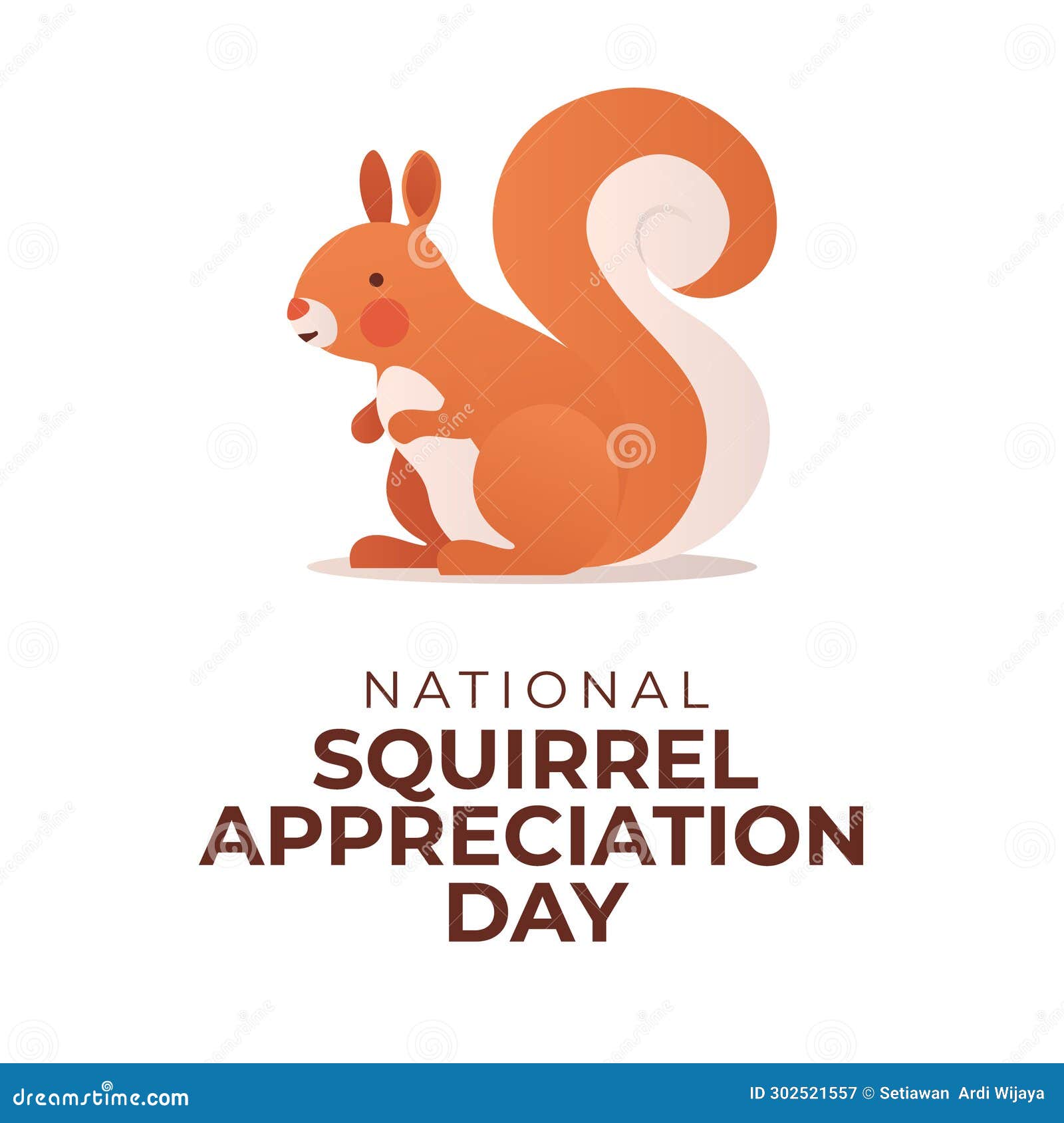 For the National Squirrel Appreciation Day Event, this Vector Image is Suitable Stock Vector ...