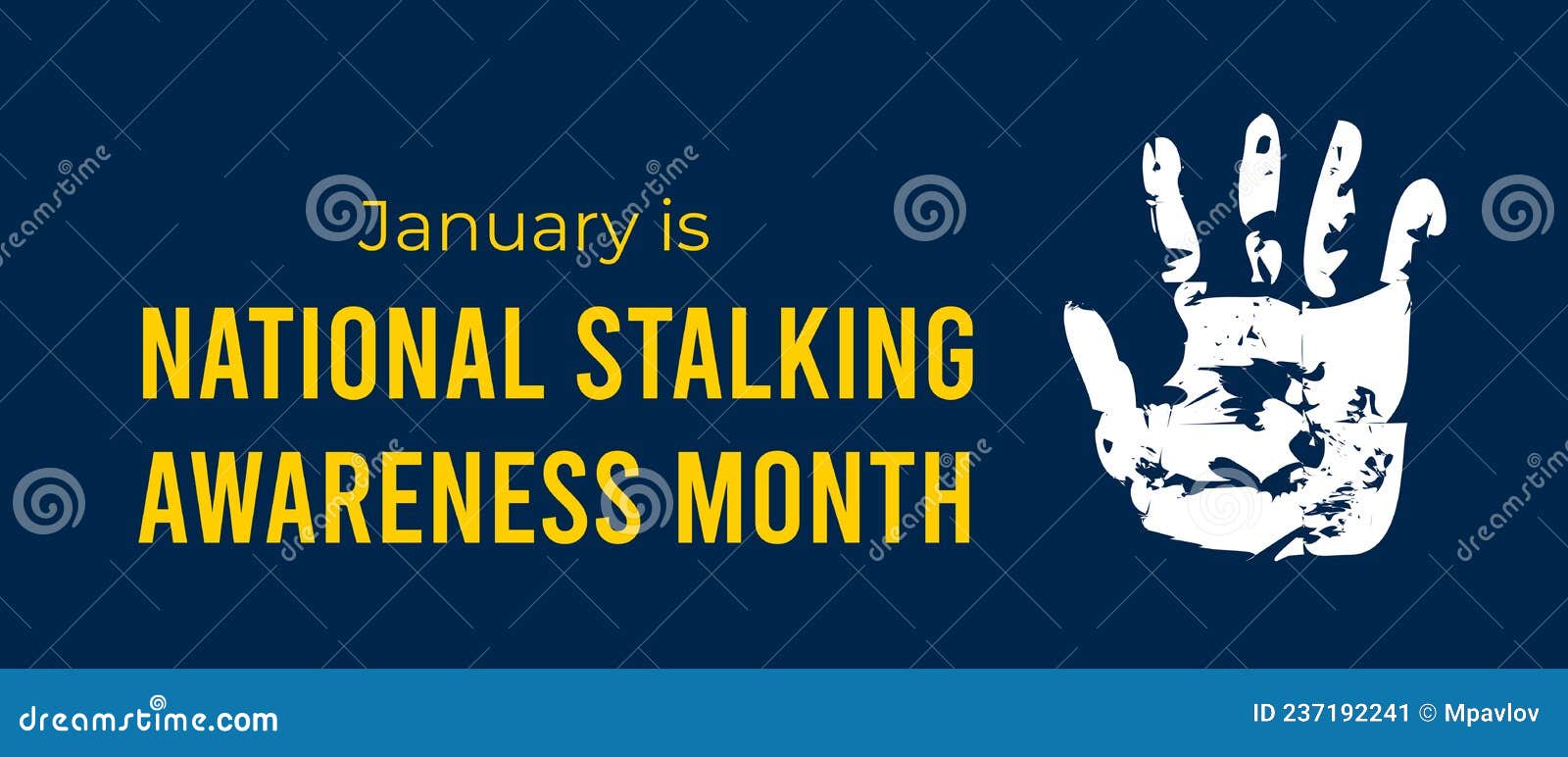 National Stalking Awareness Month Background, Banner Or Poster Design ...