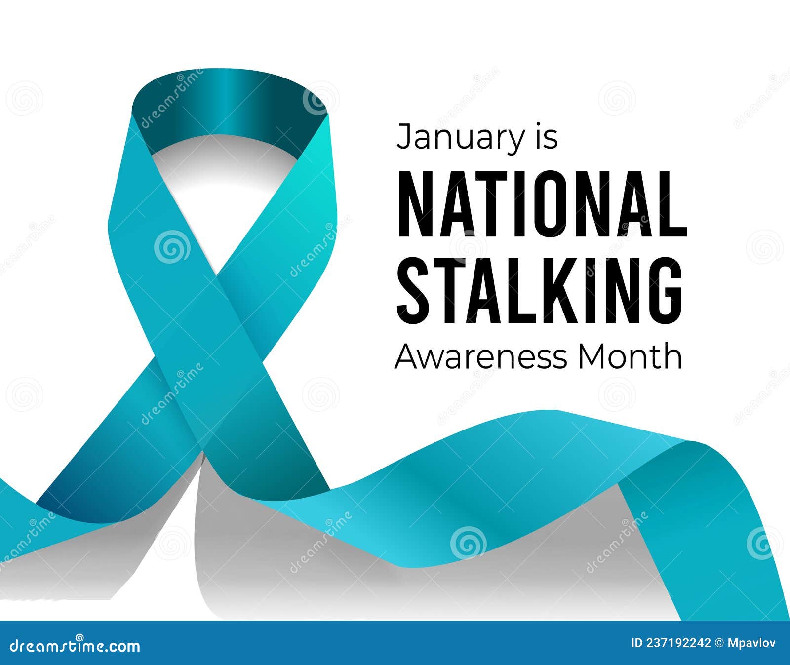 National Stalking Awareness Month Background, Banner Or Poster Design ...