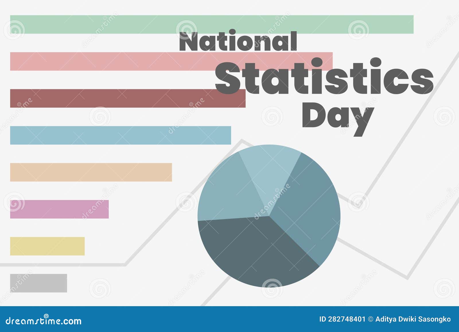 National Statistics Day Poster Stock Vector - Illustration of data ...