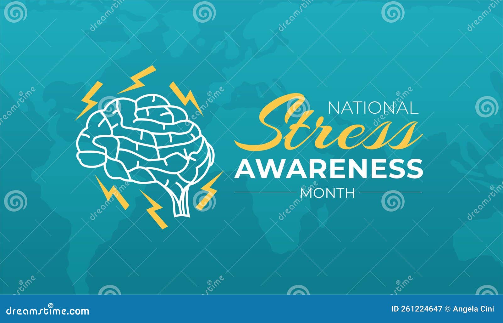Stress Awareness Month Banner Design Vector Illustration ... Stress Awareness Month Banner Design Vector Illustration ...