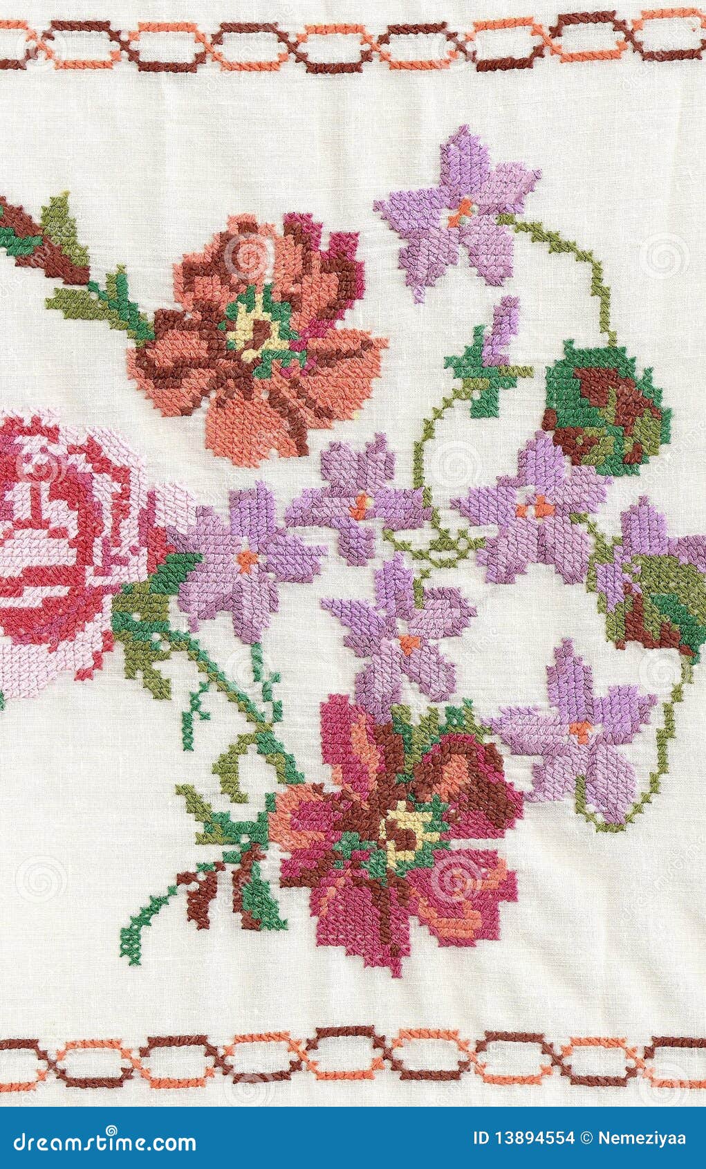 National Style of Embroidery. Stock Photo - Image of background ...