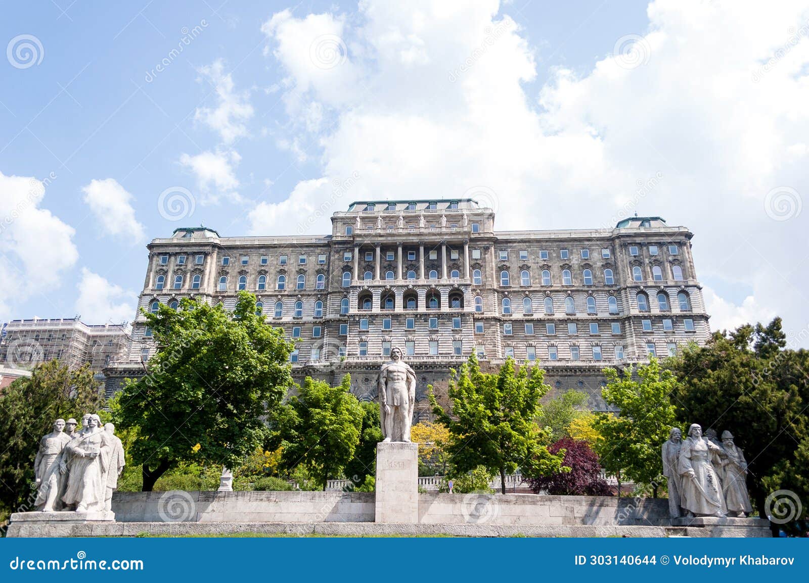 The National Szechenyi Library in Budapest Stock Photo - Image of ...