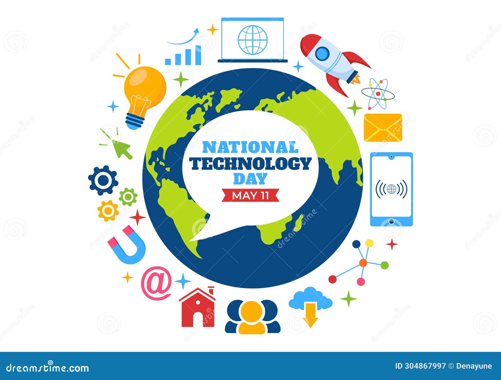 National Technology Day Vector Illustration on 11 May with Creative ...