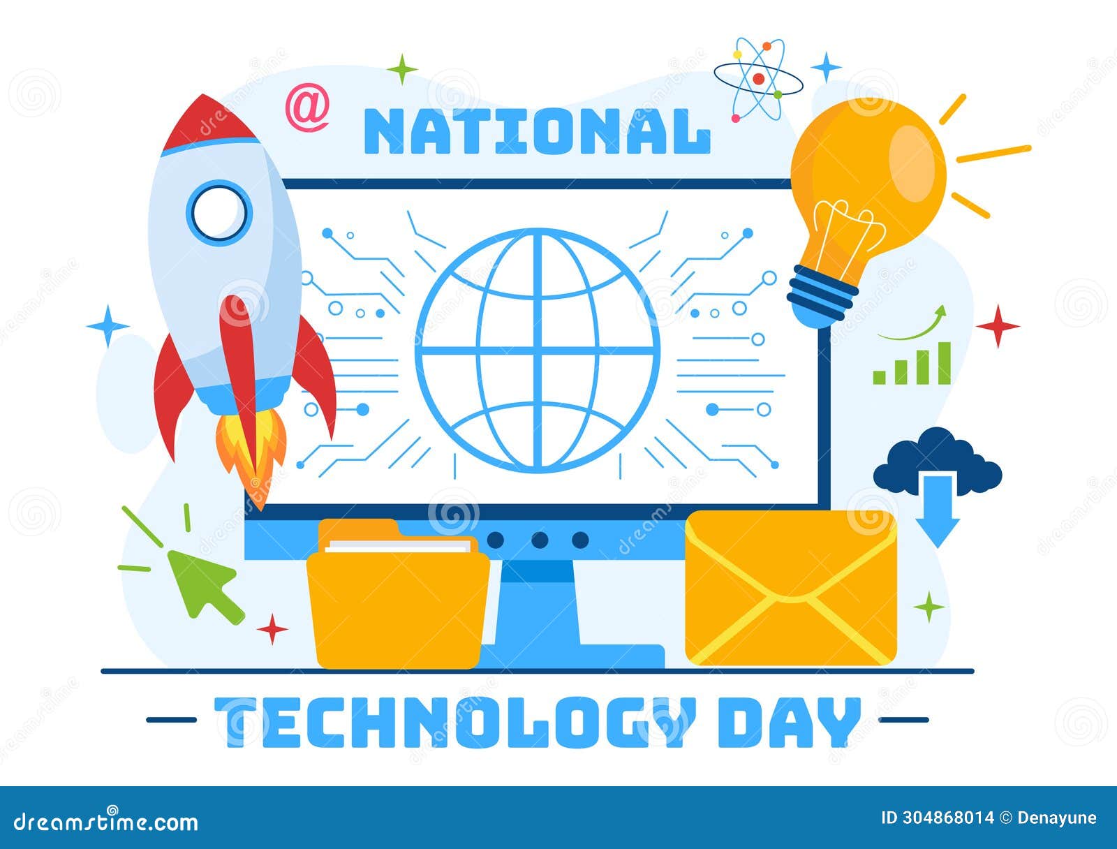 National Technology Day Vector Illustration on 11 May with Creative ...
