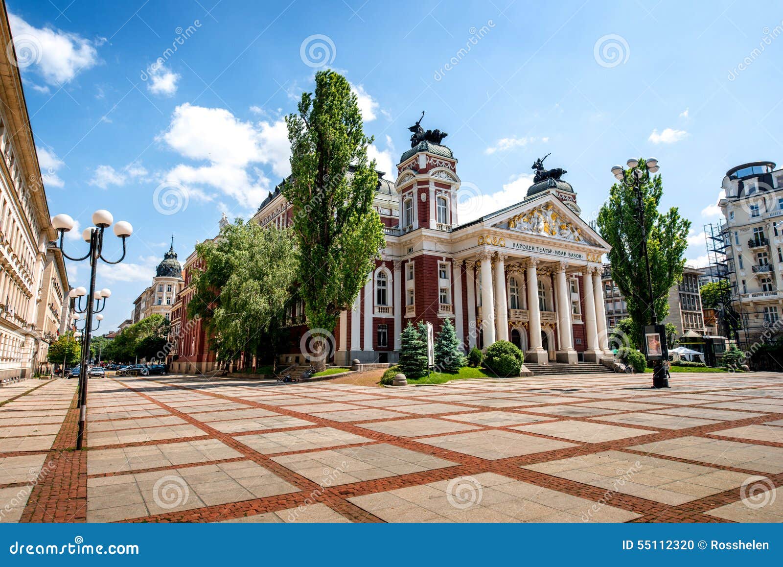 National Theater Building in Sofia Stock Photo - Image of city ...