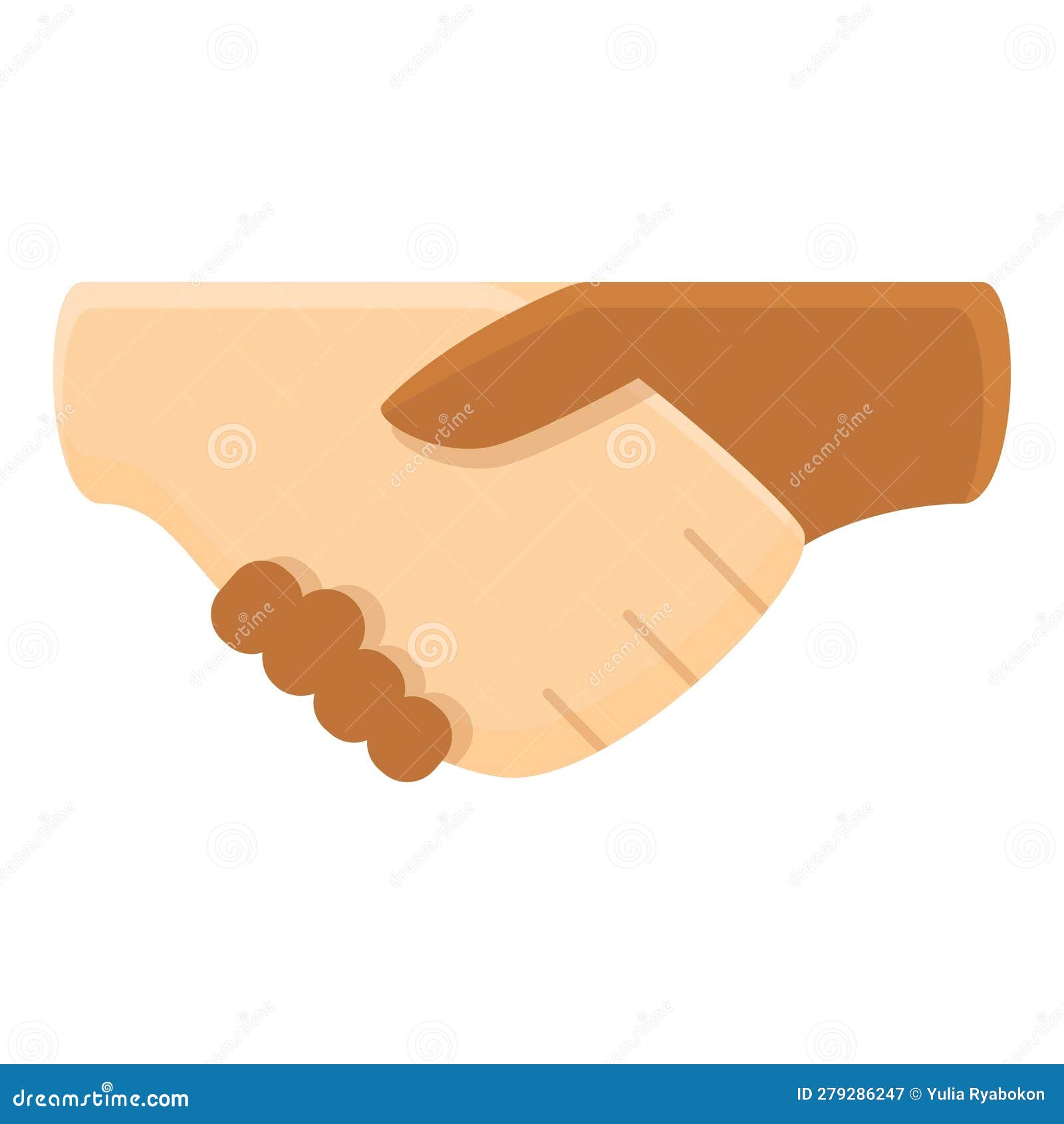 National Trust Icon Cartoon Vector. Hand Shake Stock Vector ...