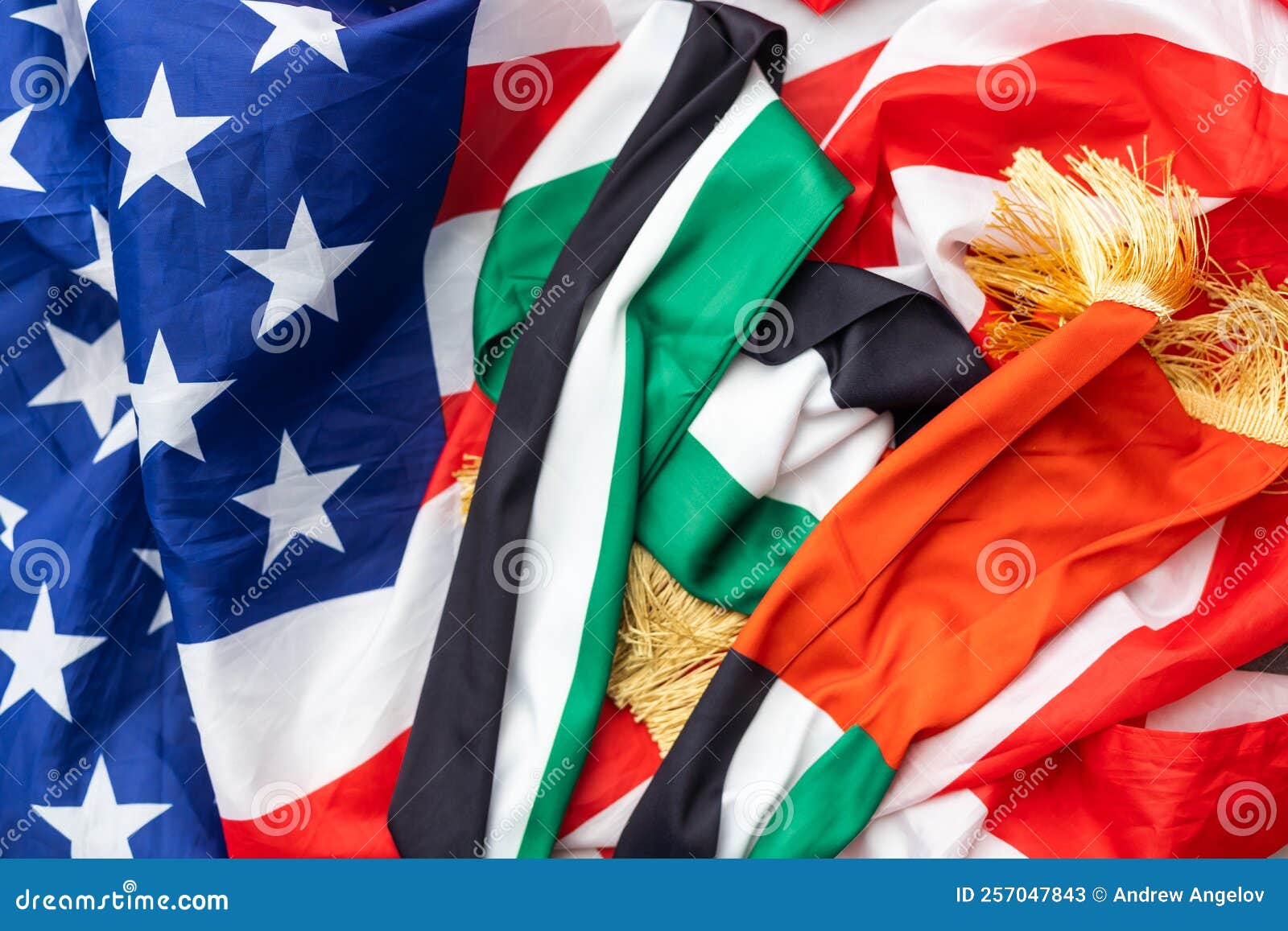 National UAE and USA Flags As Background. Stock Image - Image of ...