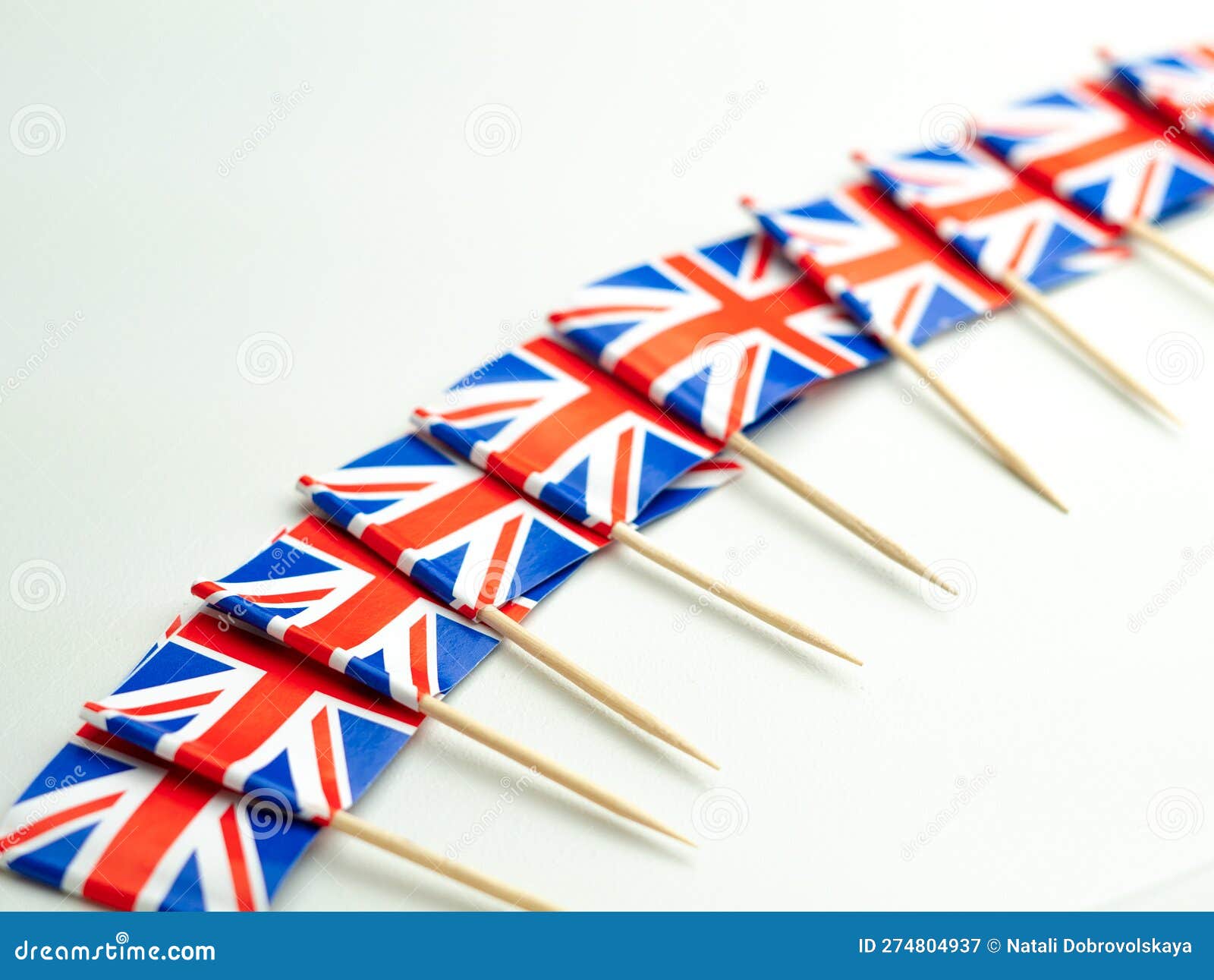 The National Union Jack Flag of Great Britian ,blue and Red Stock Image ...