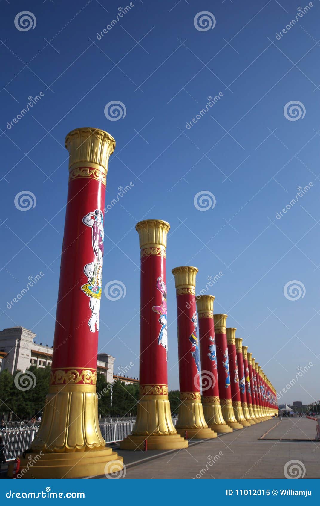 National Unity Pillar in Tian Anmen Square Stock Image - Image of 60th ...
