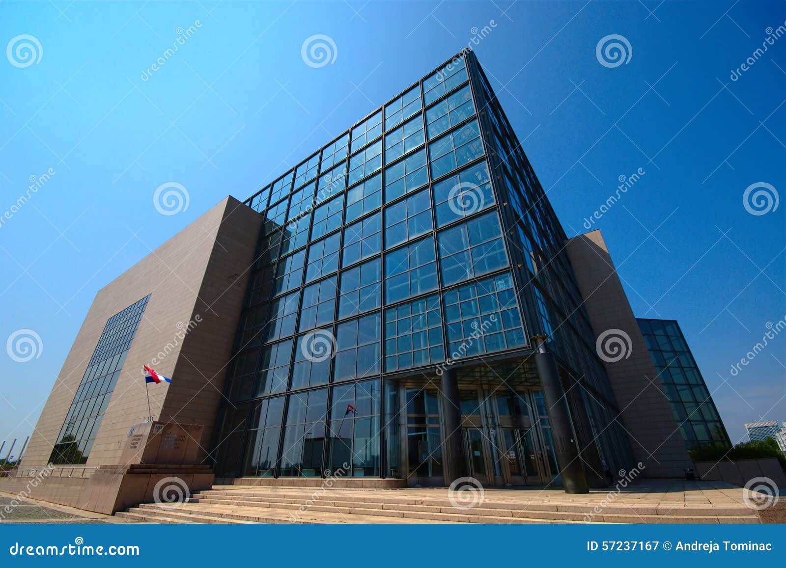 National and University Library, Zagreb, Croatia Editorial Photography ...