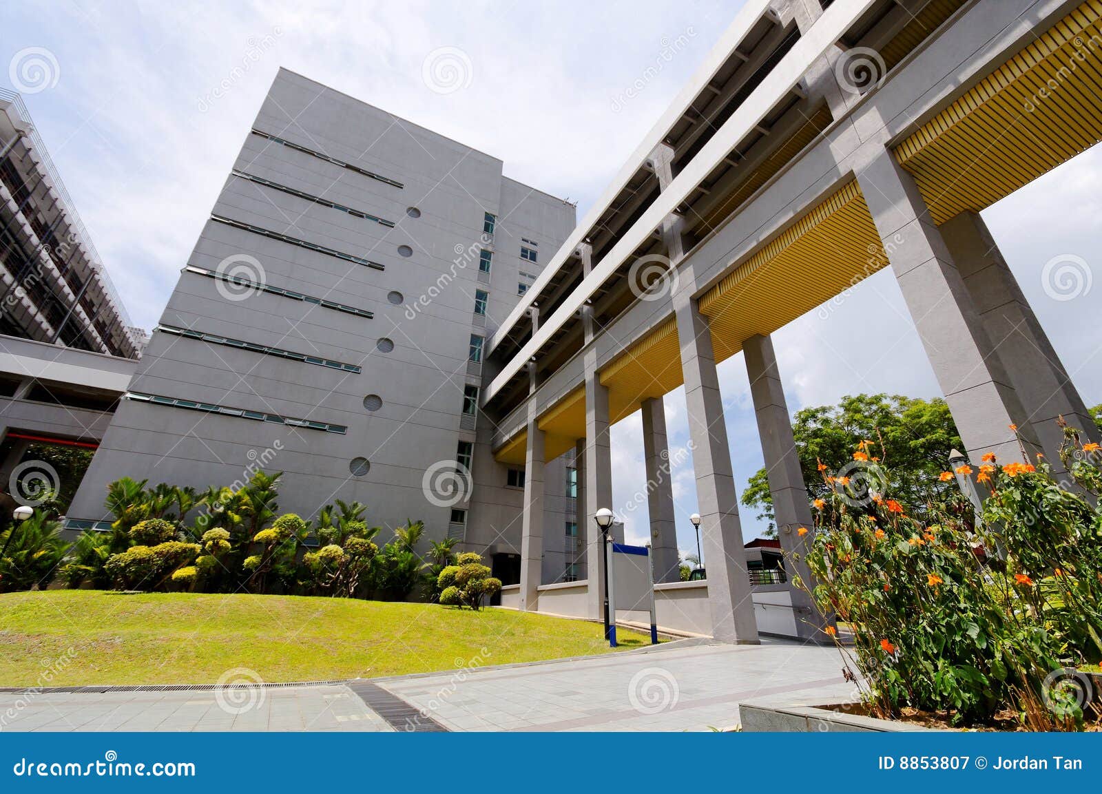 National University of Singapore Campus Stock Image - Image of faculty ...
