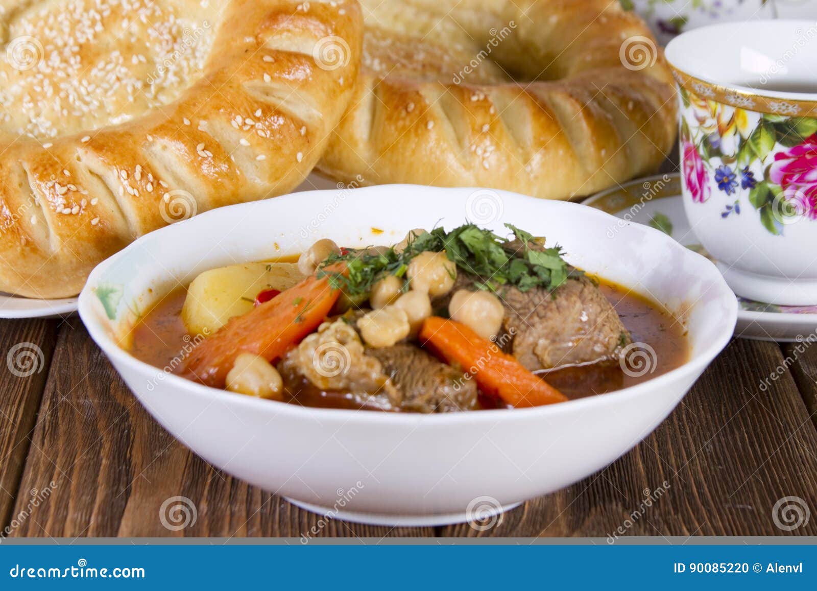 National Uzbek Dish - Shurpa Stock Photo - Image of shorba, lamb: 90085220