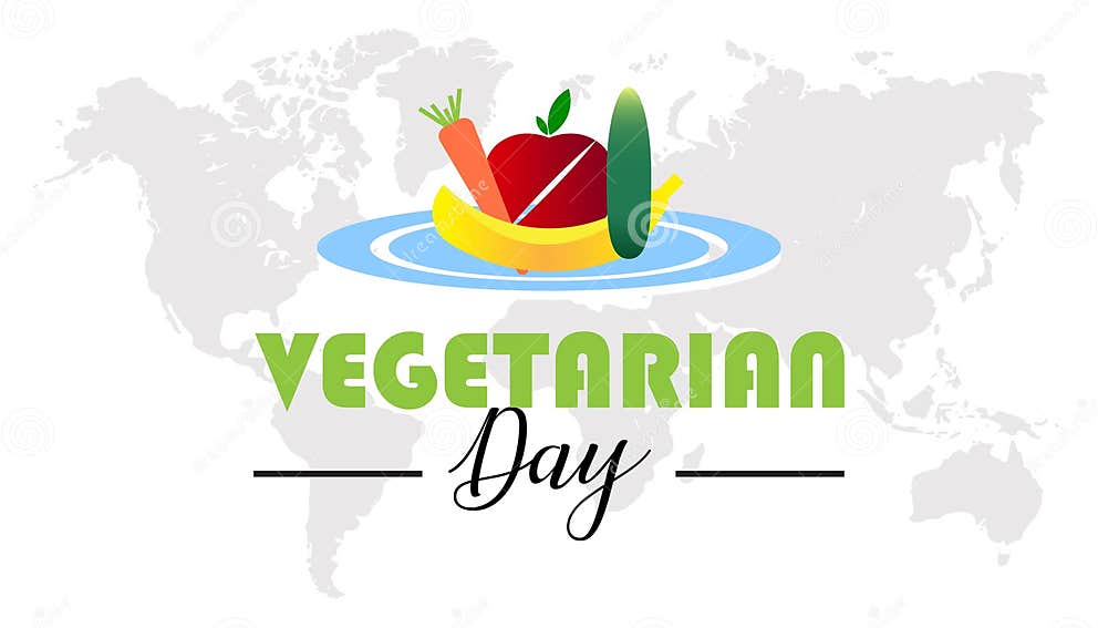 National Vegetarian Day is Observed Every Year on October. Stock ...