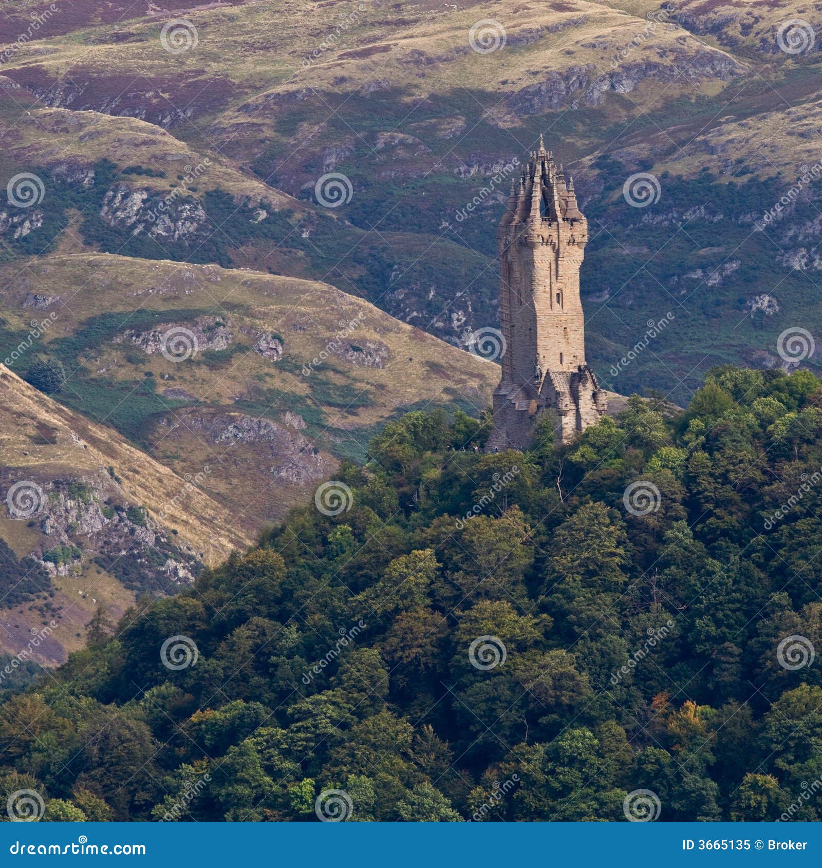 National Wallace Monument stock image. Image of rock, mountain - 3665135