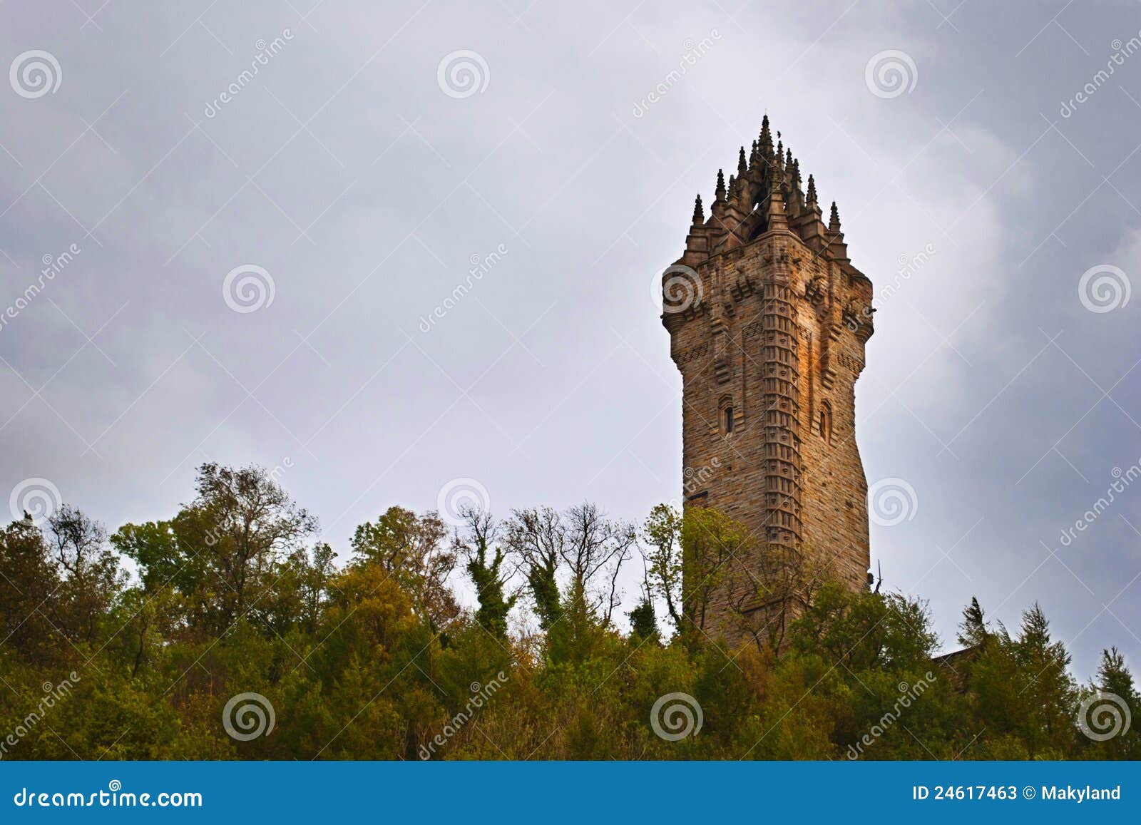 National Wallace Monument in Scotland Stock Image - Image of hero ...