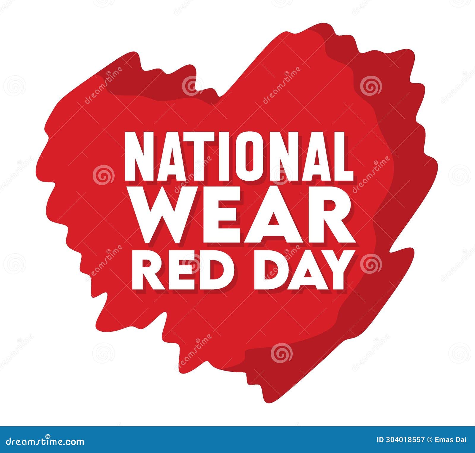 National Wear Red Day stock illustration. Illustration of wallpaper ...