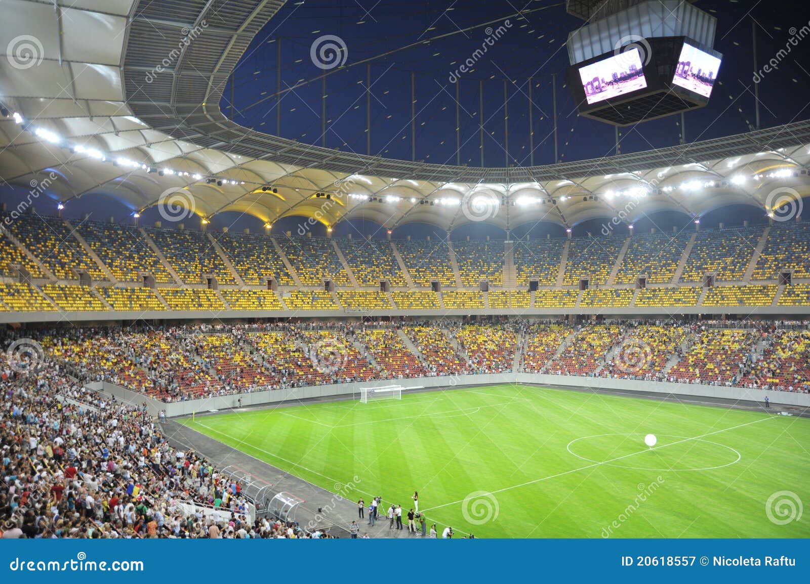Nationale Arena Bucharest redaktionelles stockfotografie. Bild von ...