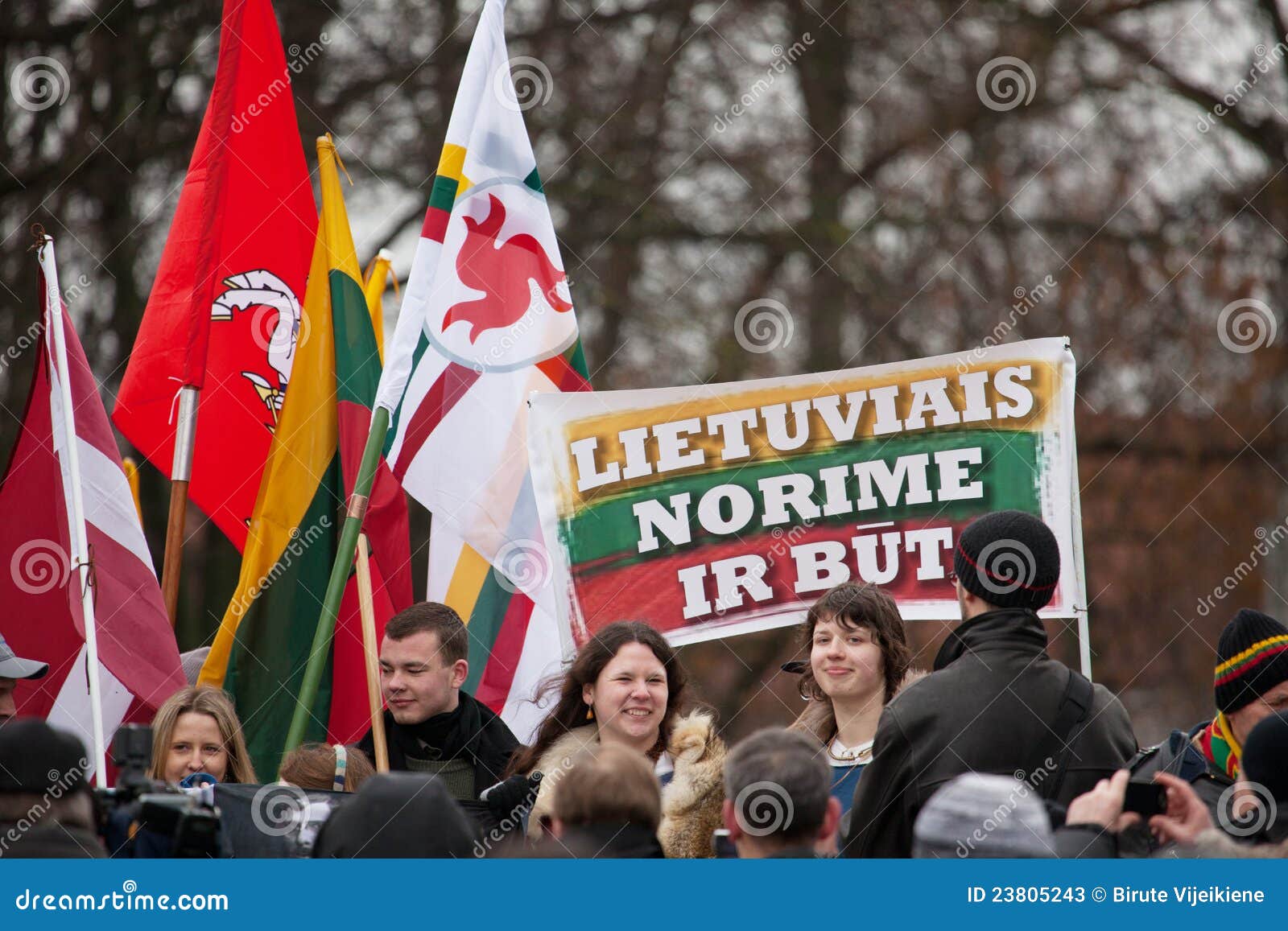 Nationalist Rally in Vilnius Editorial Stock Photo - Image of ...