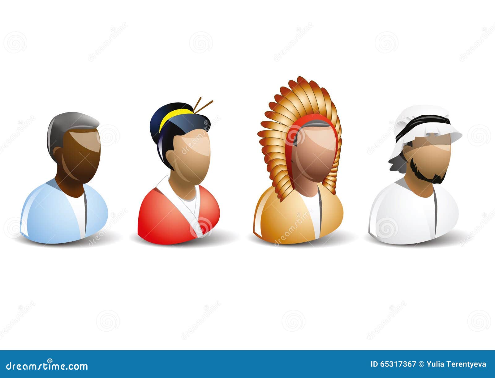 Nationality icons set stock illustration. Illustration of crowd - 65317367