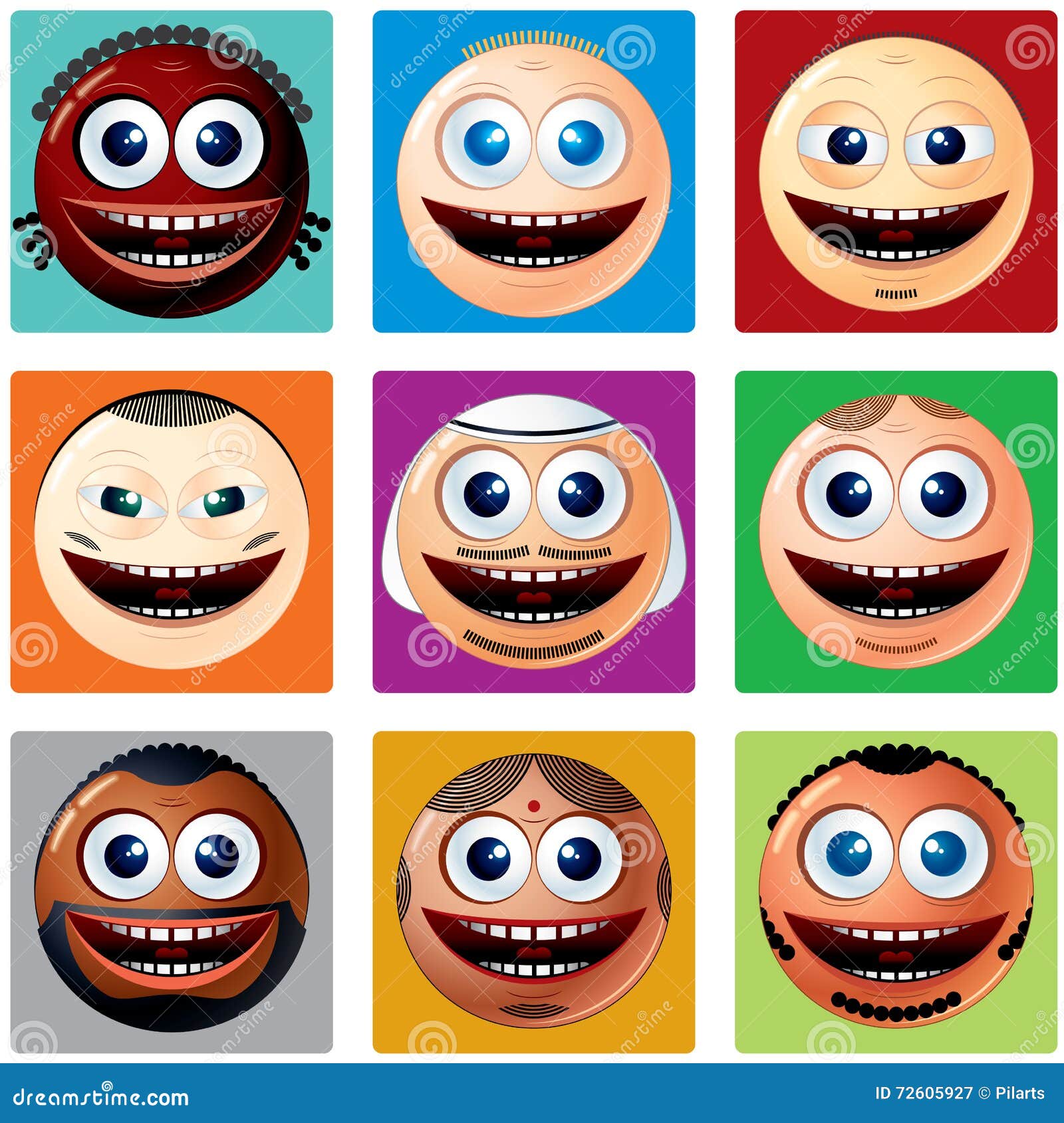 Nationality Smiley Icons. Vector Set of Smileys Stock Vector ... Nationality Smiley Icons. Vector Set of Smileys Stock Vector ...