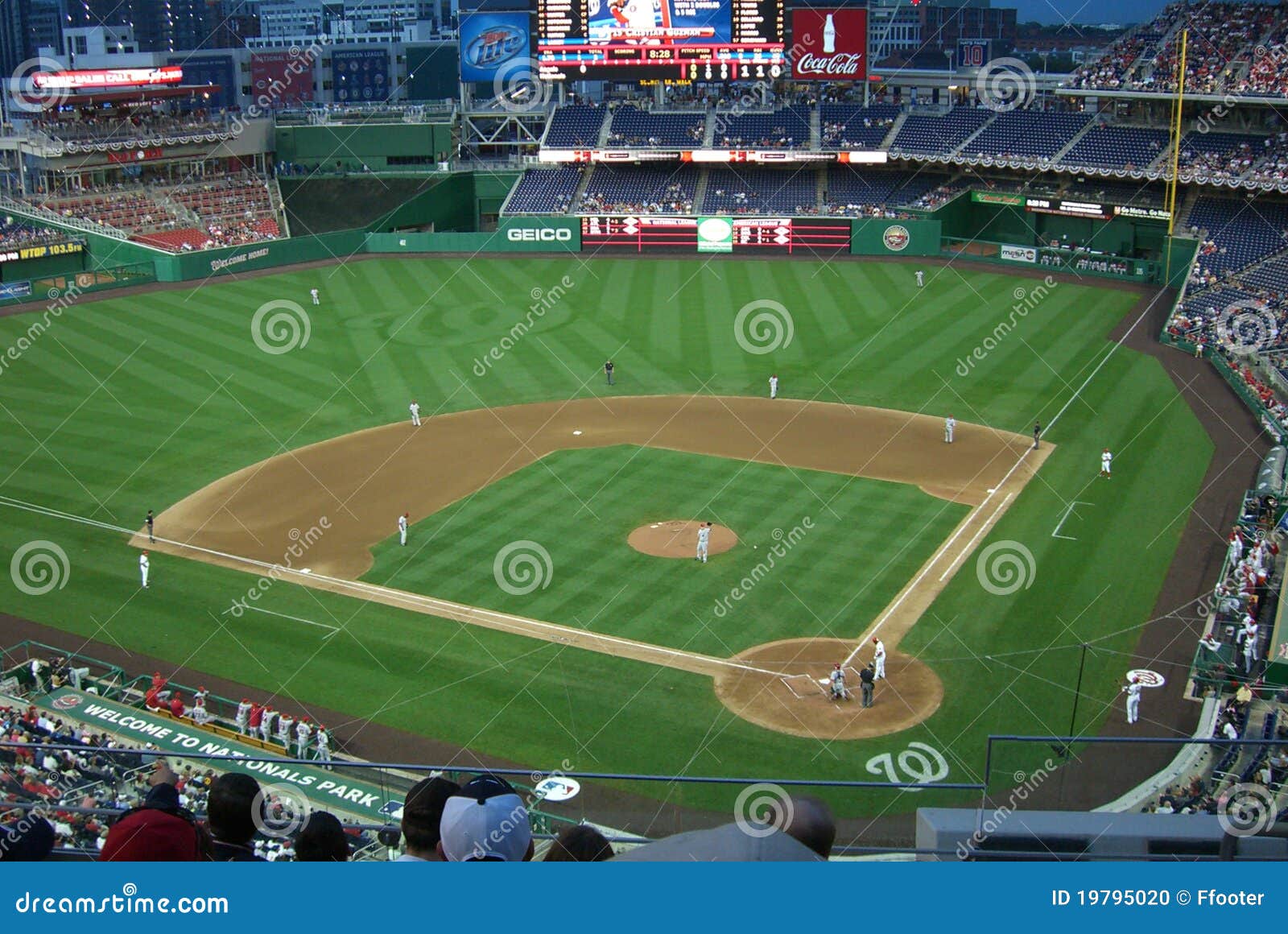 Nationals Park - Washington, DC Editorial Image - Image of batter ...