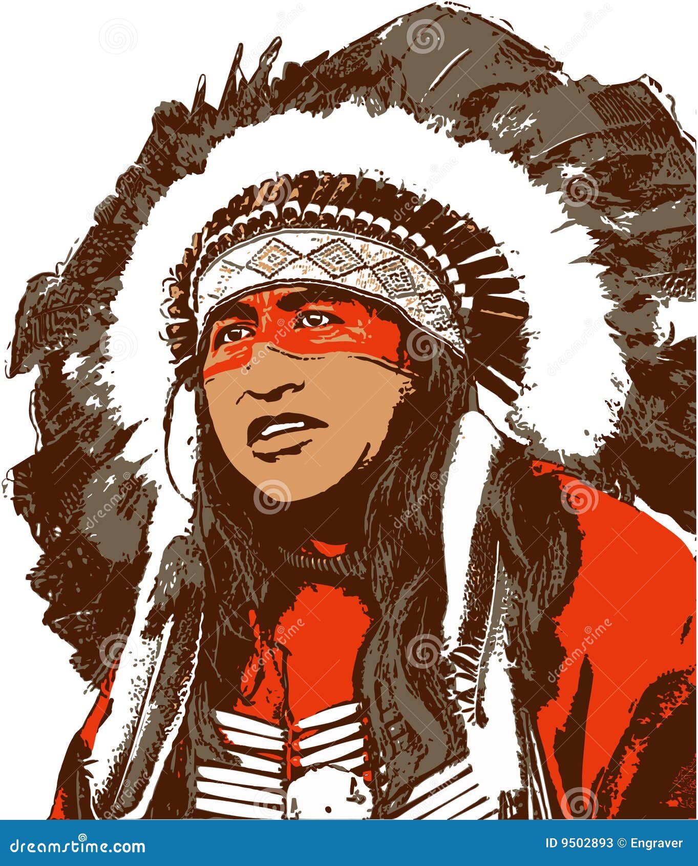 Native stock vector. Illustration of traditional, competition - 9502893