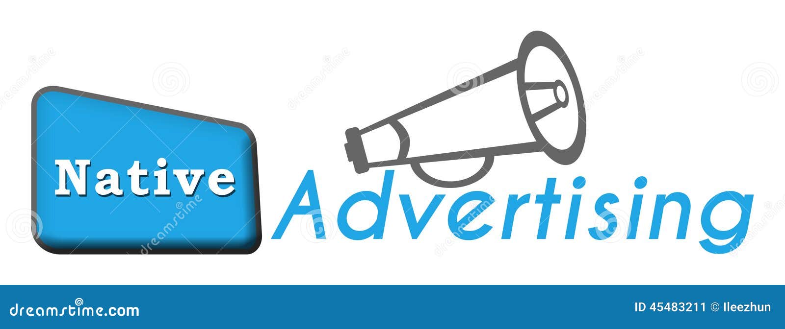 Native Advertising stock illustration. Illustration of digital - 45483211