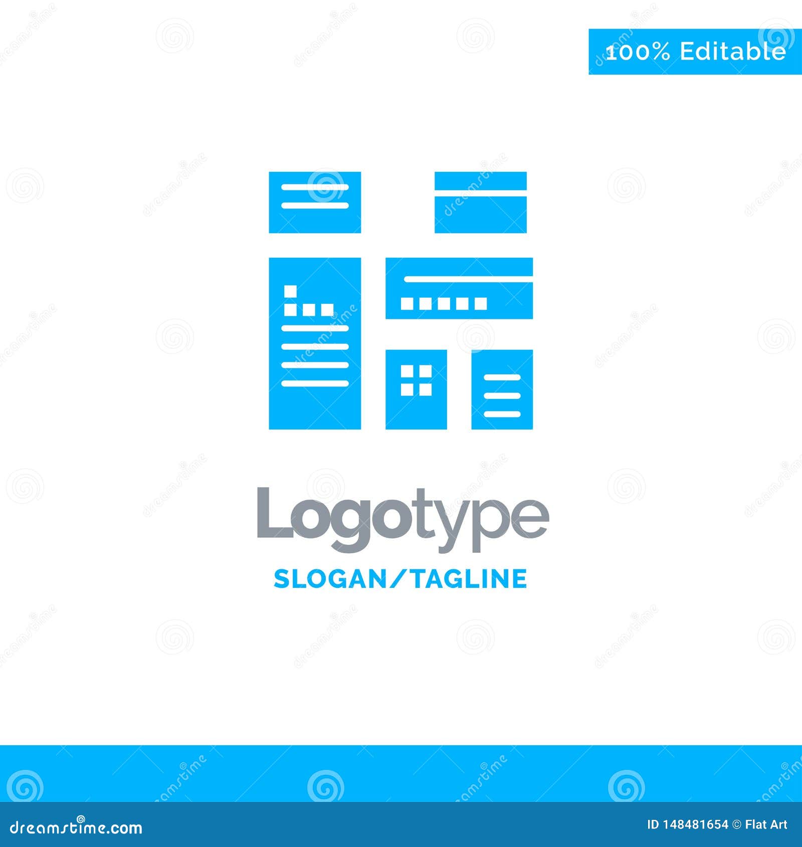 Native, Advertising, Native Advertising, Marketing Blue Solid Logo ...