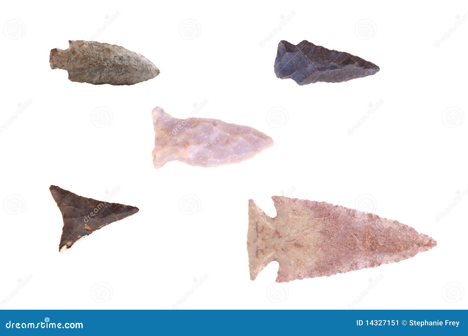 Native American Arrowheads stock image. Image of many - 14327151
