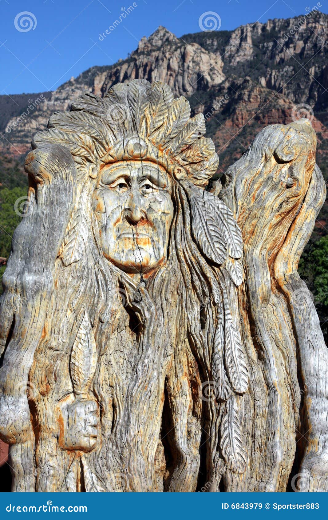 Native American Art stock image. Image of mountain, sculpture - 6843979