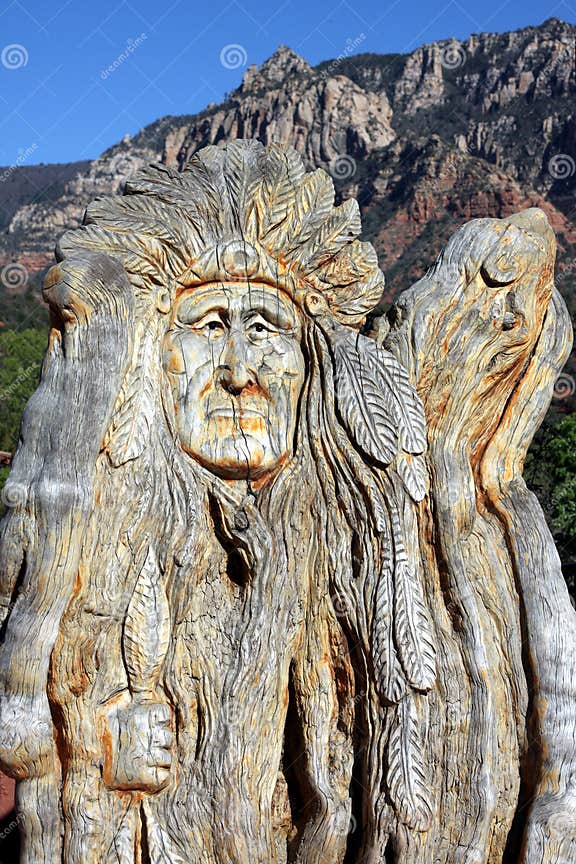Native American Art stock image. Image of mountain, sculpture - 6843979
