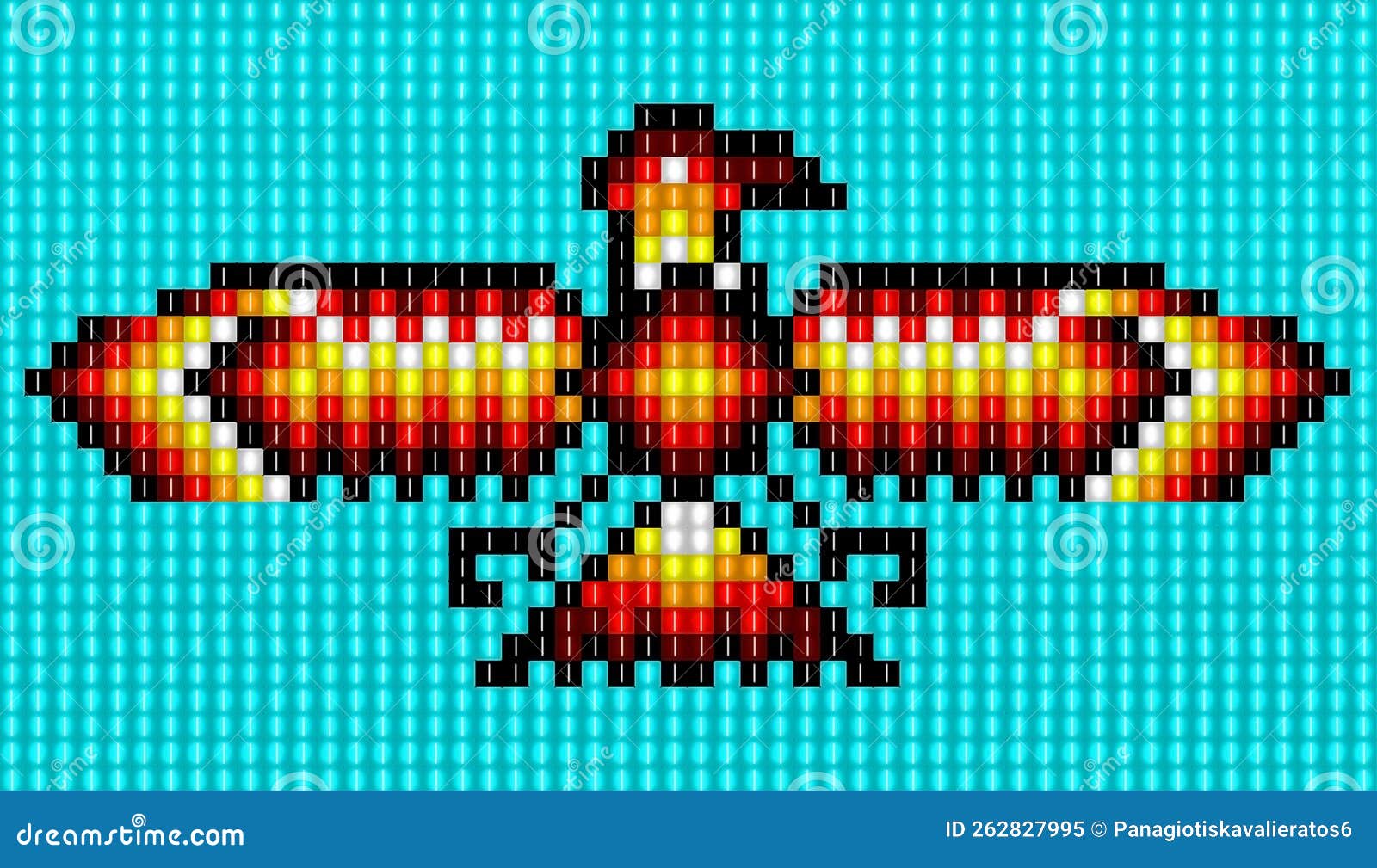 Native American Art. Beadwork Pattern. Stock Illustration ...