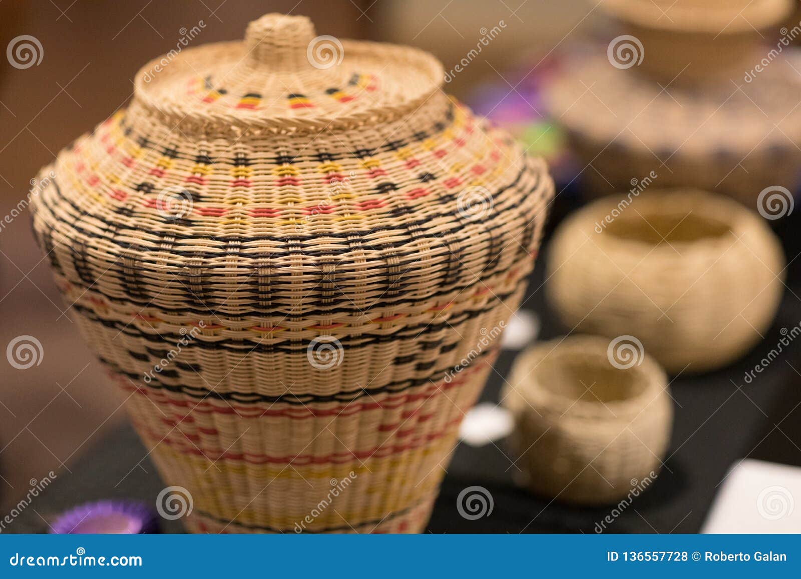 Native American Art editorial stock photo. Image of basket - 136557728