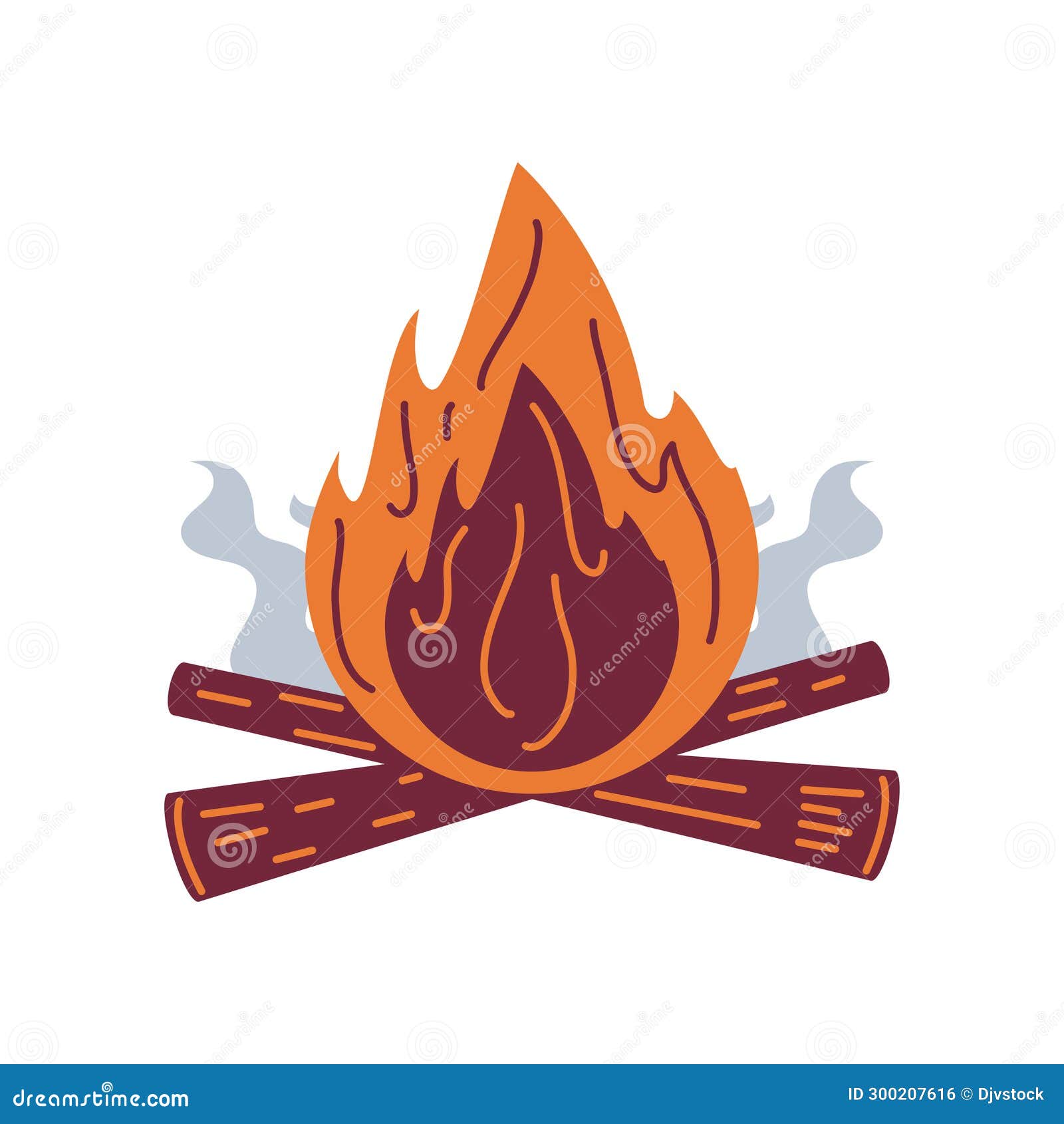 Native american bonfire stock illustration. Illustration of navajo ...
