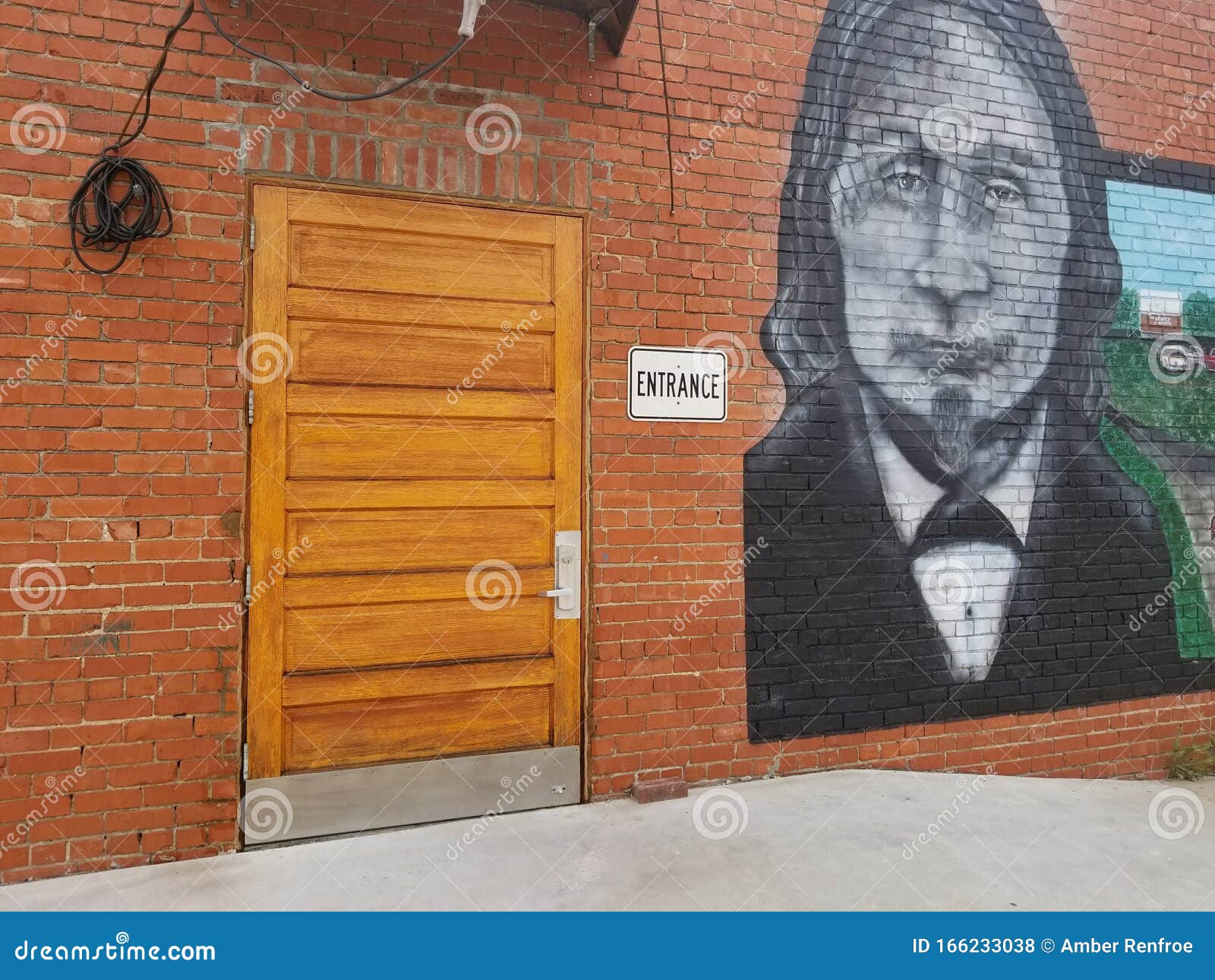 Native American on a Brick Wall Editorial Stock Photo - Image of native ...