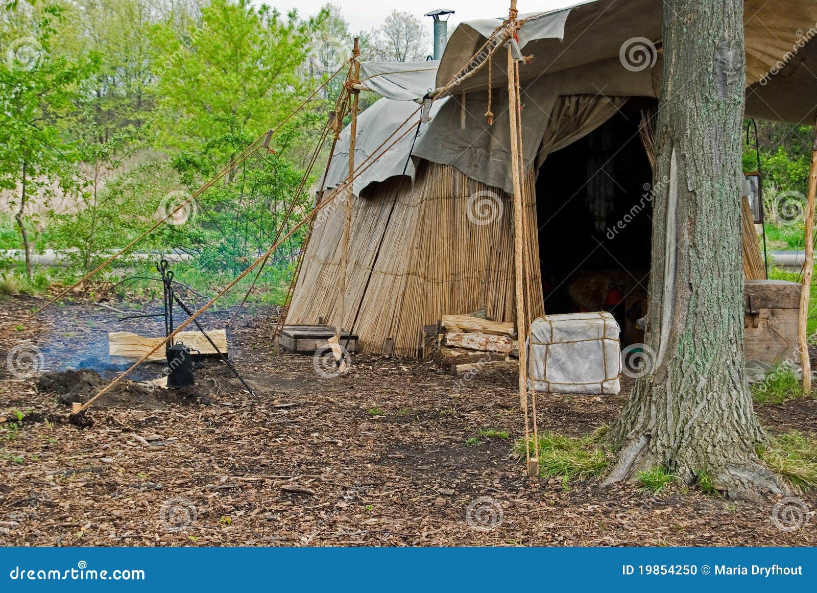 Native American Campsite stock photo. Image of culture - 19854250