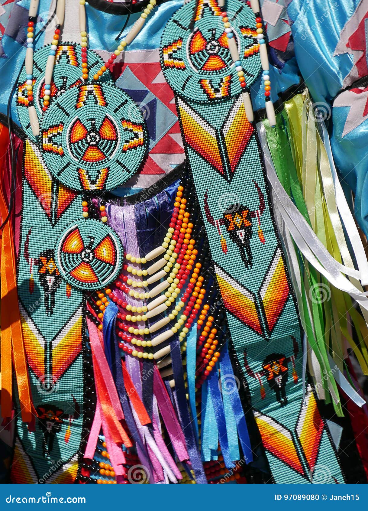 Native american costume stock photo. Image of colorful - 97089080