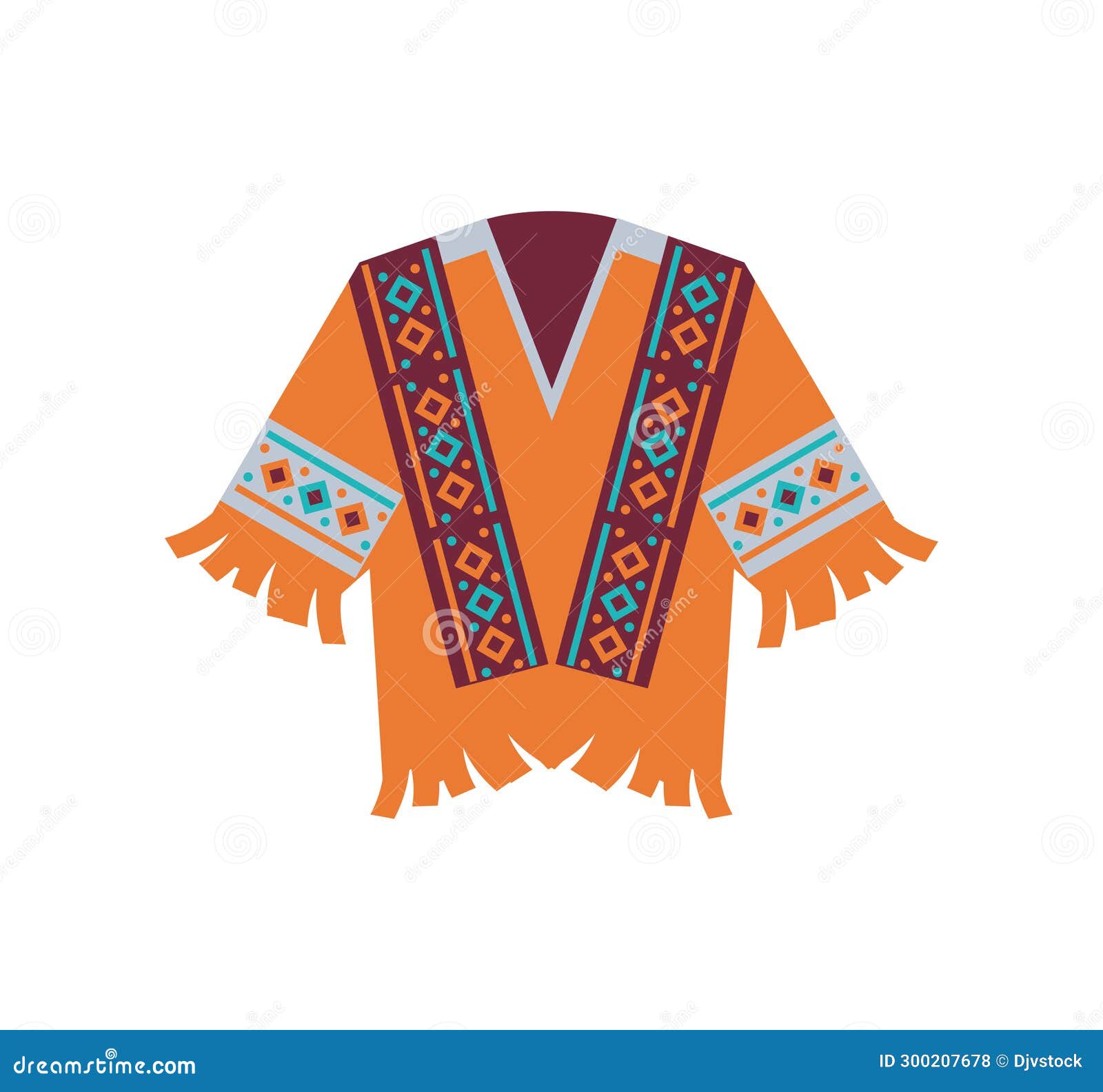 Native american costume stock illustration. Illustration of ethnic ...