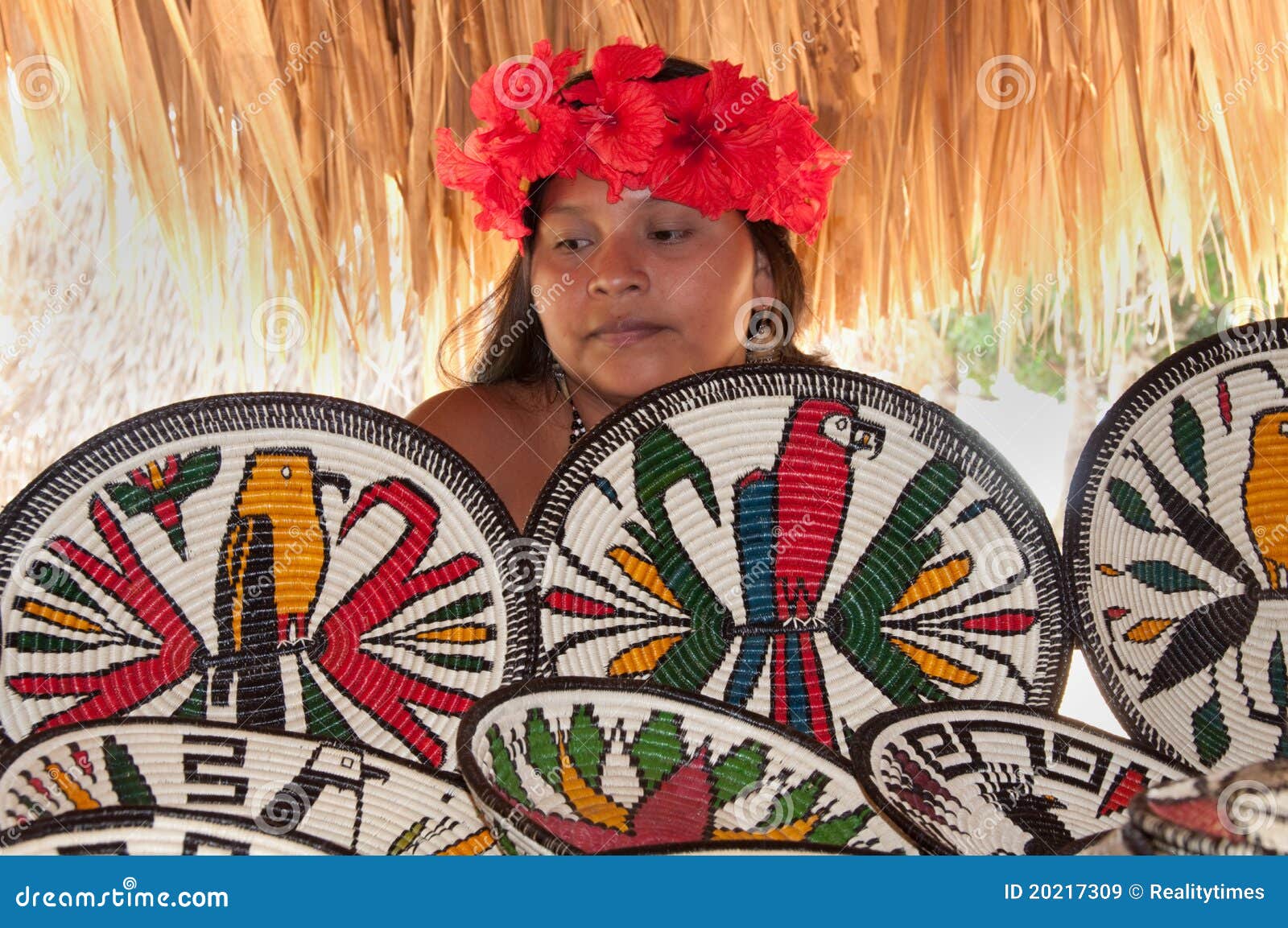 Native American from Embera Tusipono Tribe, Panama Editorial Stock ...