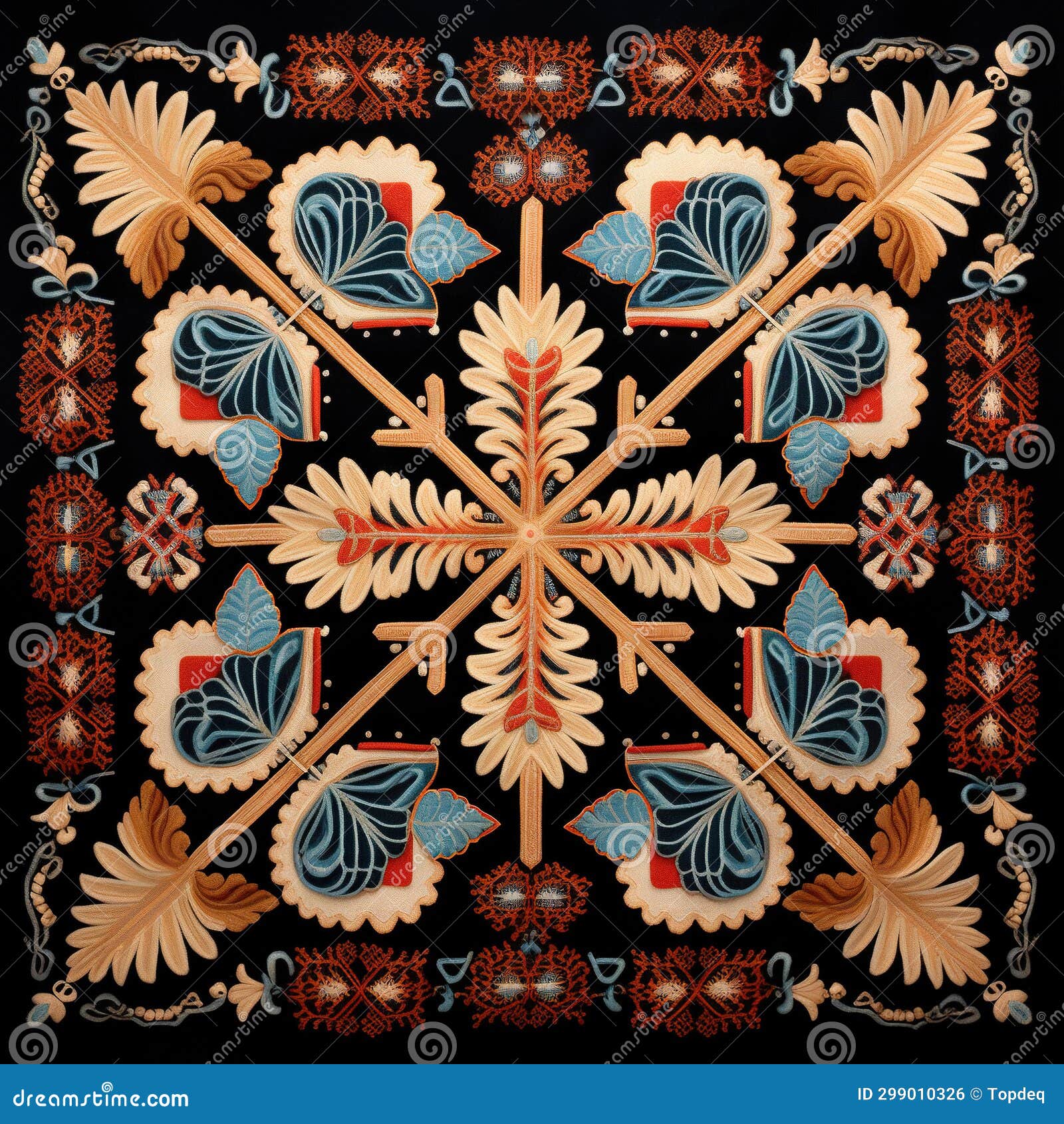Native American Eskimo Traditional Pattern Ethnic Design Background ...