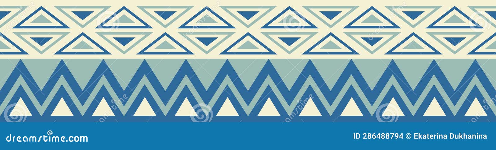 Native American Ethnic and Indigenous Seamless Border. Authenticity and ...