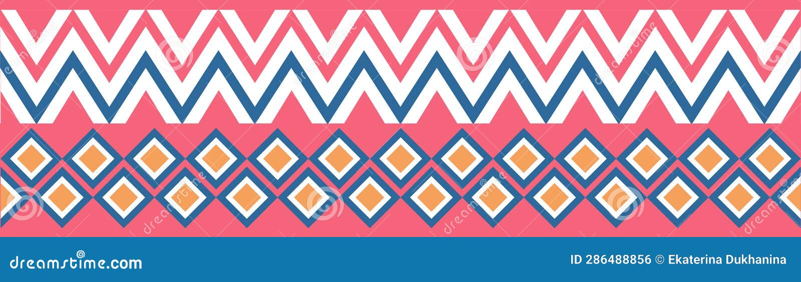 Native American Ethnic and Indigenous Seamless Border. Authenticity and ...