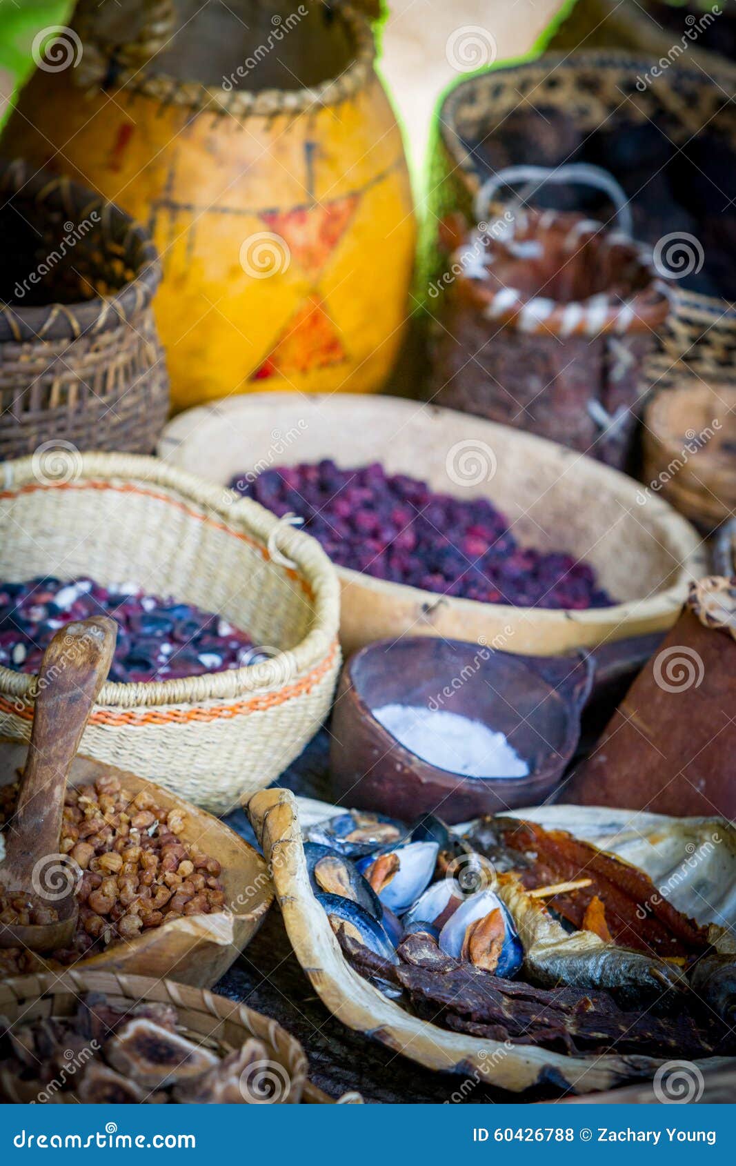 Native American Food Market Stock Photo - Image of food, clay: 60426788