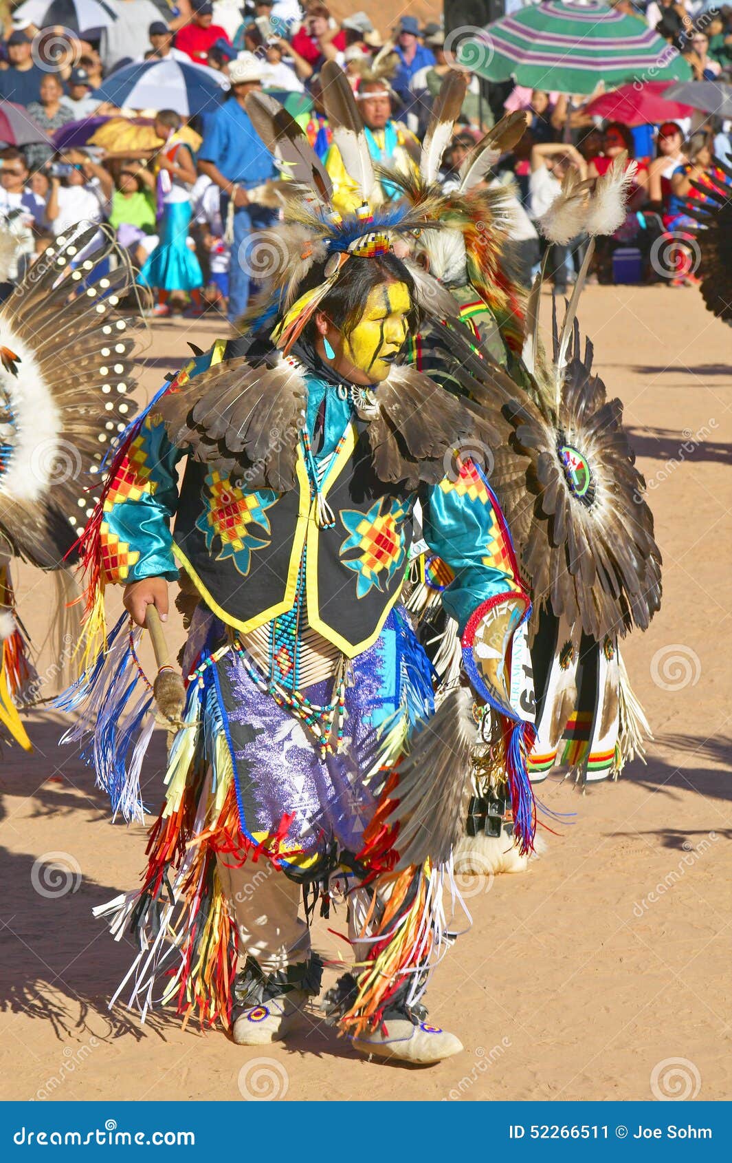 Native American in Full Regalia Dancing at Pow Wow Editorial Photo ...