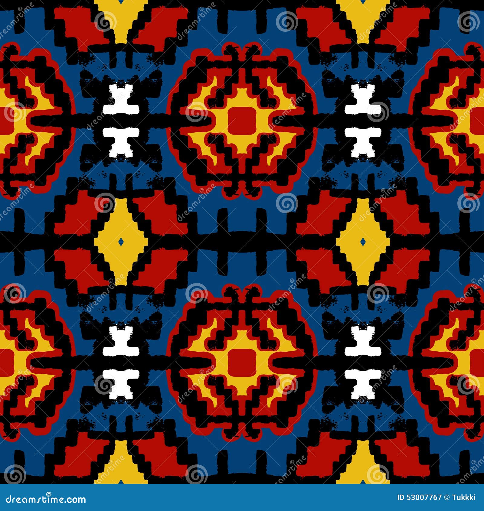 Native American Geometric Pattern Stock Vector - Illustration of bold ...