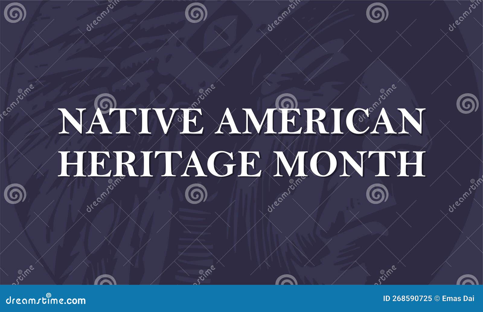 Native American Heritage Month Stock Vector - Illustration of signage ...