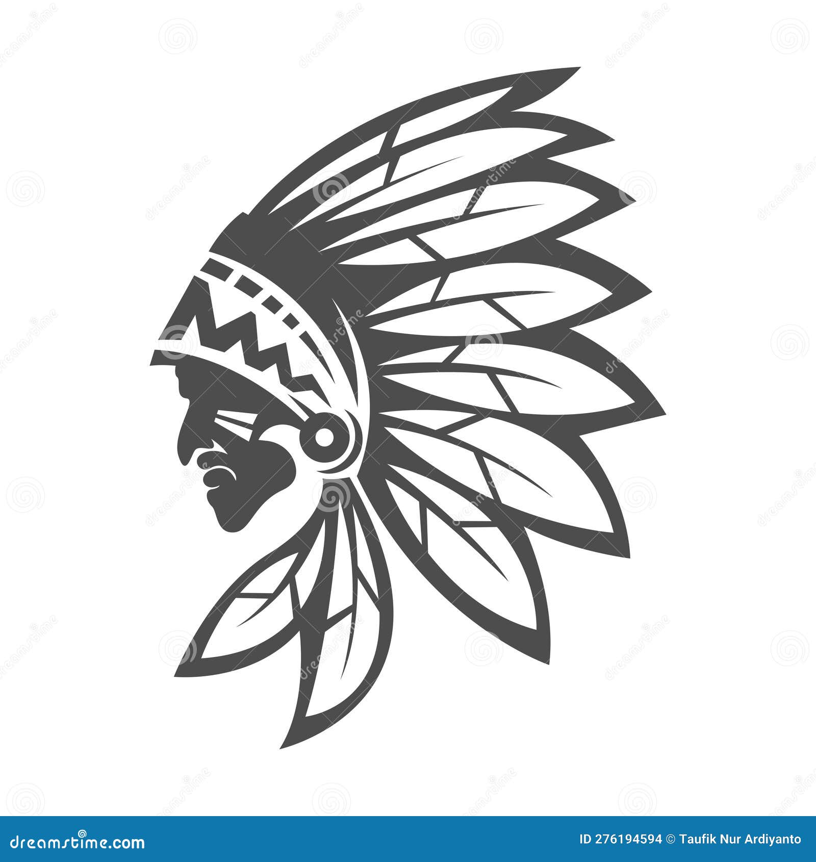Native American Icon Logo Design Stock Vector - Illustration of icon ...