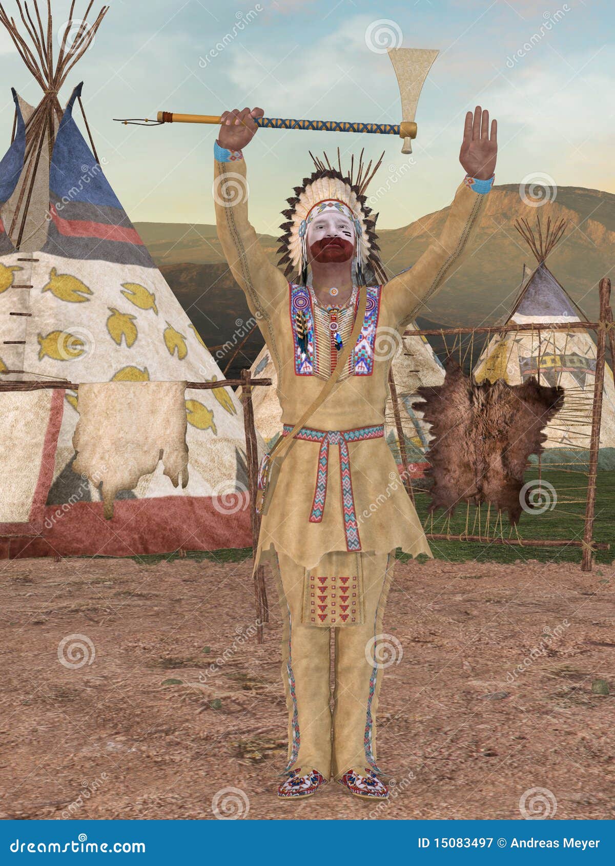 Native American Indian - Cheyenne Stock Image | CartoonDealer.com #15083497