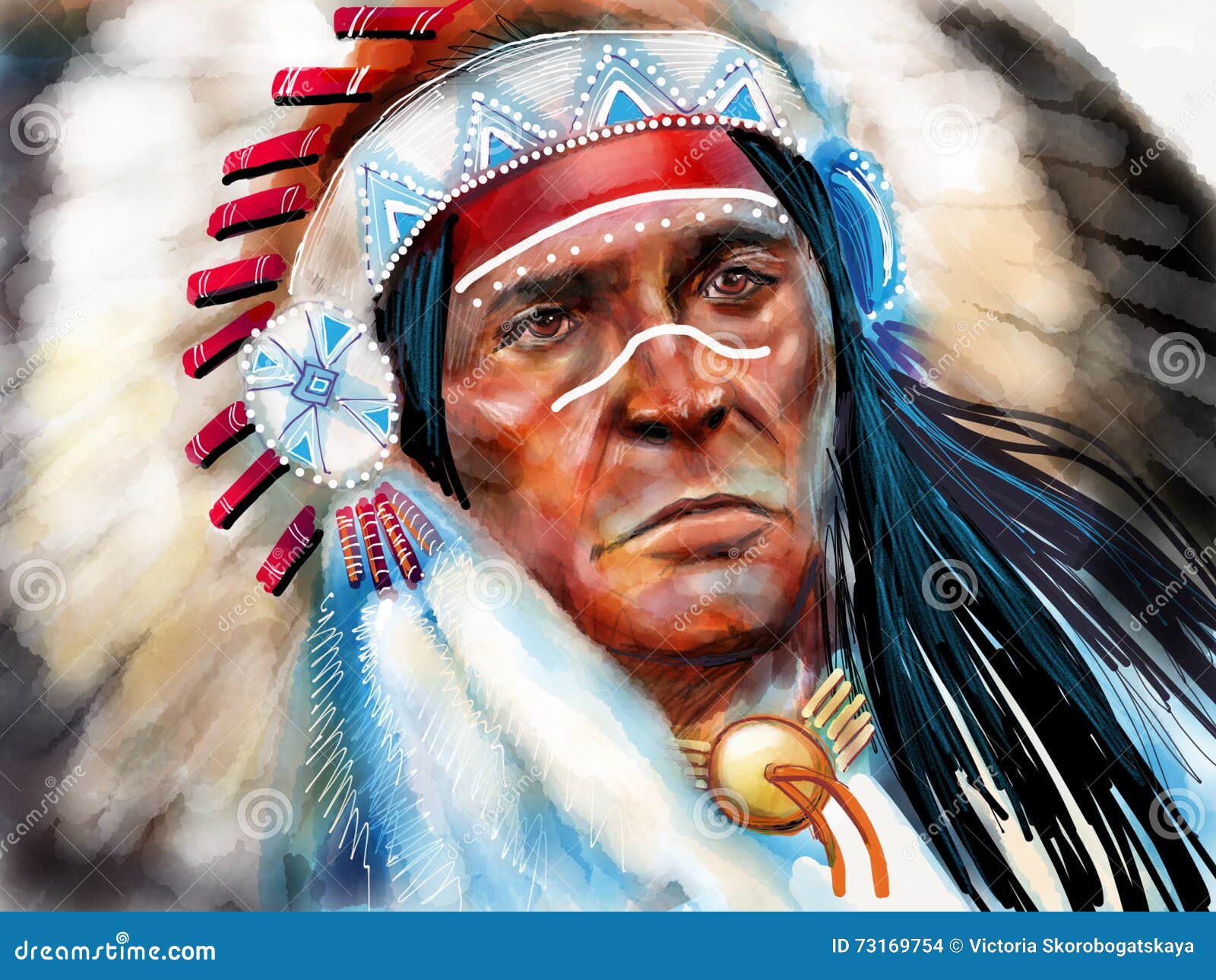 Native Indian American Children Swim On Canoe, Indigenous Kids ...